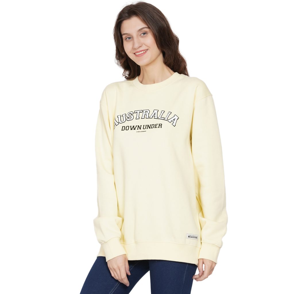Australia Down Under Label Unisex Sweat Yellow – Irish Connexxion Australia